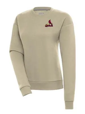 ANTIGUA St. Louis Cardinals Victory Pullover Sweatshirt - Khaki