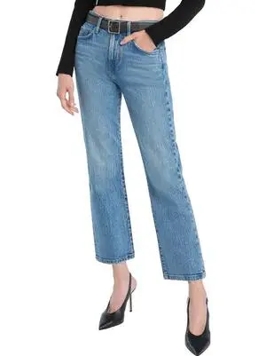 FAVORITE DAUGHTER The Dot Mid-rise Straight Ankle Jeans - Westminster