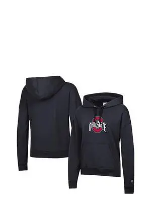 Champion Ohio State Buckeyes Powerblend Fleece Pullover Hoodie - Black