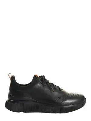 VELEZ Leather Lace-Up Shoes Black