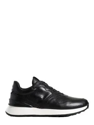 VELEZ Cooper 3 Leather Sneakers With Spoiler - Black