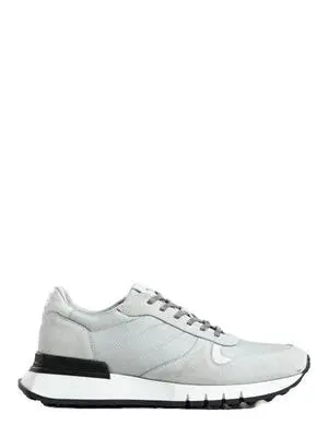VELEZ Suede And Canvas Tennis Sneakers - White
