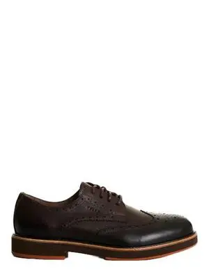 VELEZ Brogue Leather Lace-up Shoes - Dark Brown