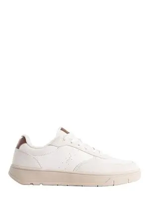 VELEZ Leather Lace-up Sneakers - White