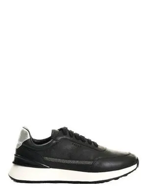 VELEZ Leather Sneakers Black