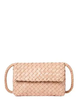 LOEFFLER RANDALL Vinnie Woven Leather Crossbody Bag - Desert Sand