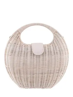 NINA Kava Rattan Handbag