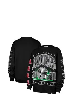 '47 47 Las Vegas Raiders Go Big Oversized Pullover Sweatshirt - Black