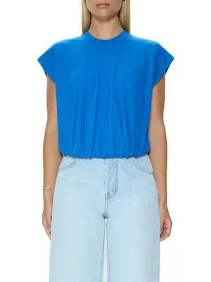 PISTOLA Millie Bubble Hem Top - Dusk
