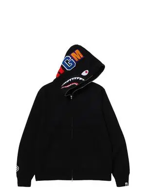A BATHING APE Shark Full-zip Hoodie - Black