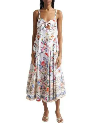 Camilla I Left My Heart Printed Midi Dress - I Left My Heart In Granada