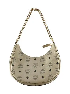 Mcm Aren Vi Small Hobo Bag - Cream