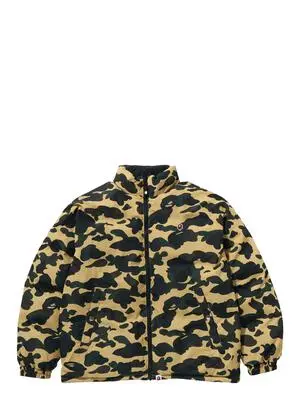 A BATHING APE 1st Camo Reversible Down Jacket - Yellow