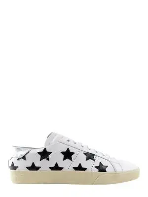Saint Laurent Court Classic Low 'stars' Sneakers - White