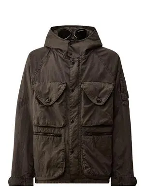 C.P. COMPANY Mixed Goggle Jacket - Grey