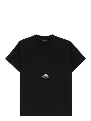 Balenciaga Short-sleeve Crew Neck T-shirt - Black