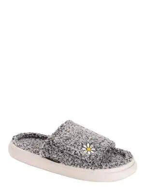 MUK LUKS Gael Slide Slipper - Black Daisy