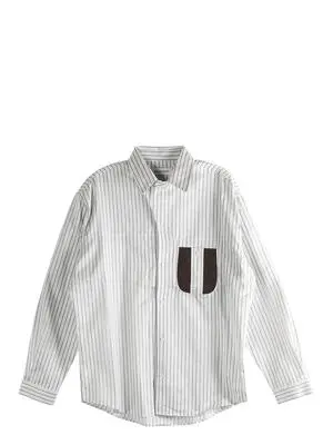 KIKO KOSTADINOV Double Stripe Veca Panelled Shirt - Tan