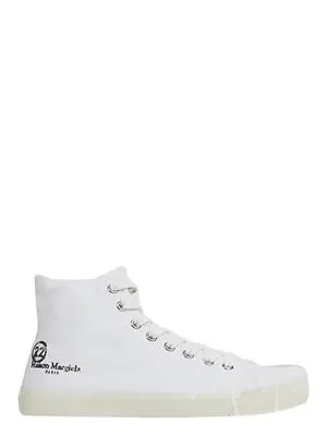 MAISON MARGIELA Vandal Tabi Canvas High-top Sneakers - White