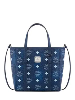 Mcm Toni Vi Mini Shopper - Blue