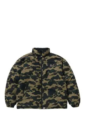 A BATHING APE 1st Camo Reversible Down Jacket - Green