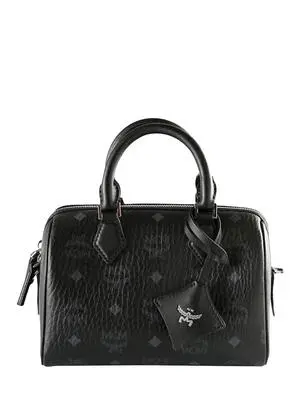Mcm Ella Vi Small Boston Bag - Black