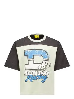 DIET STARTS MONDAY Racing Yoke Tee 'grey/vintage Black - Multicolor