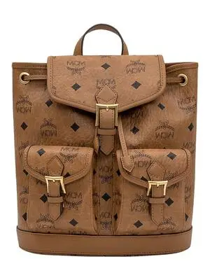 Mcm Aren Vi Mini Backpack - Tan