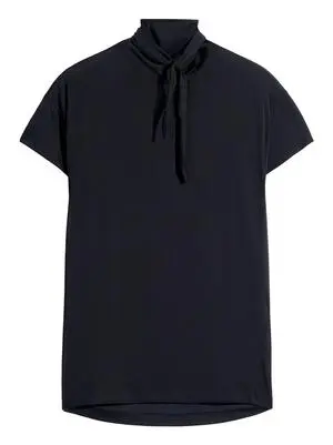 LEMAIRE Short-sleeve Foulard Top - Black