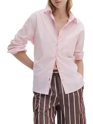 Rag & Bone Cotton Poplin Button-up Shirt - Peony