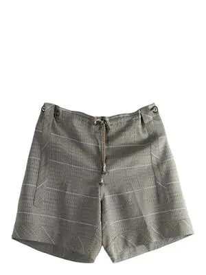 KIKO KOSTADINOV Mosaic Check Kyan Shorts - Tan