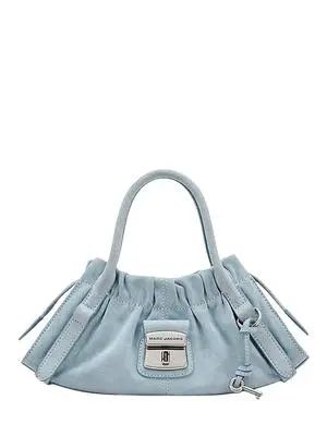 Marc Jacobs Suede Cristina Small Satchel Bag - Blue