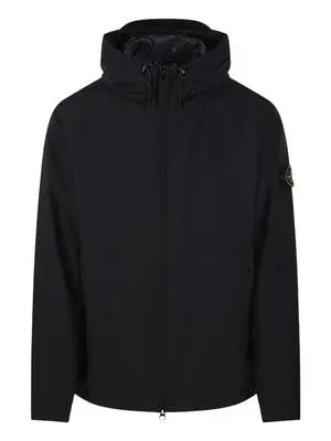 Stone Island Short Parka - Black