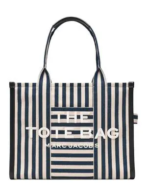 Marc Jacobs Stripe Canvas Large Tote Bag - Blue