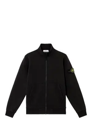 Stone Island Zip Up Cardigan - Black