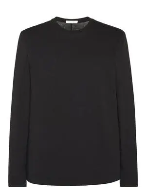 THE ROW Leon Long-sleeve T-shirt - Black