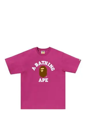 A BATHING APE College Tee - Pink