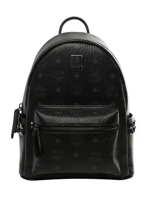 Mcm Stark Visetos Small Backpack - Black