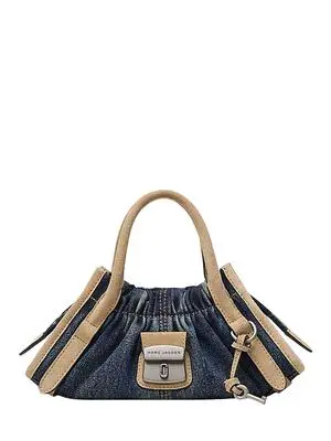 Marc Jacobs Denim And Suede Satchel - Blue