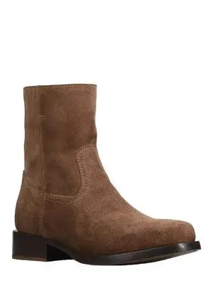 Frye Campus Suede Zip Boot - Driftwood