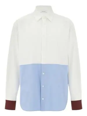 FERRAGAMO Color Block Shirt - Natural