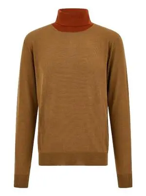 FERRAGAMO Silk Turtleneck Jumper - Metallic