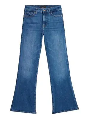 7 For All Mankind Petite Leggy Bootcut In Slim Illusion Moonwater - Denim