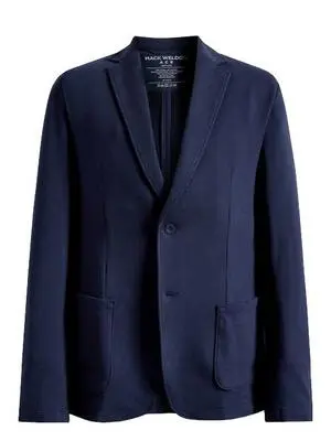 MACK WELDON Ace Navy Cotton French Terry Blazer