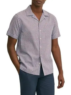Brooks Brothers Linen & Cotton Camp Shirt - Foulard
