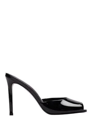 BLACK SUEDE STUDIO Uma 100 Mule - Black Patent Leather