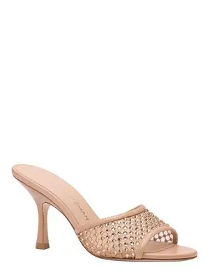 STUART WEITZMAN Bareitall Shine Mesh Sandal Adobe