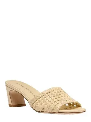 STUART WEITZMAN Marina Slide 50 Straw