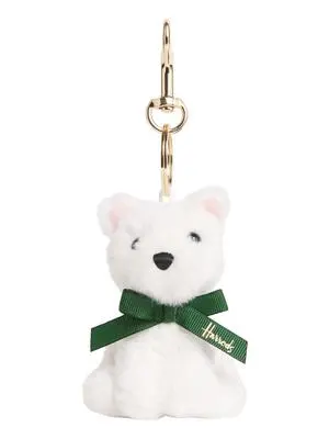 Harrods Westie Dog Keyring - Ivory