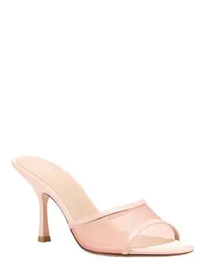 STUART WEITZMAN Bareitall Shine Mesh Sandal - Light Pink